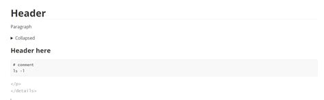 Loading A GitHub Markdown Style File With Collapsed HTML Block Breaks
