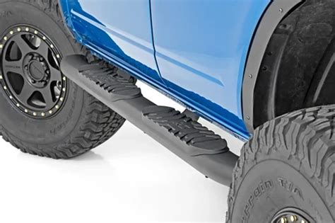 Oval Nerf Step 4 Door Black Ford Bronco 4wd 2021 2024 Mjk Truck