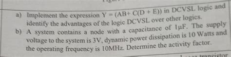 solved a implement the expression y ab c d e in dcvsl