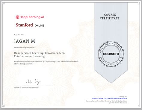 Completed Unsupervised Machine Learning Course Jagan M Posted On The