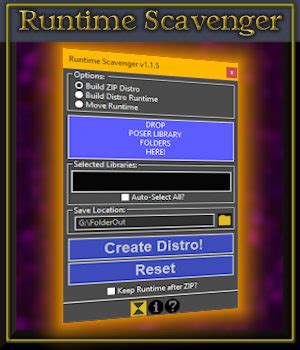 Runtime Scavenger For Poser 12 Poser Python Scripts Ken1171 Designs
