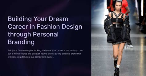 building your dream career in fashion design through personal branding