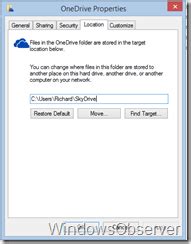 Rename SkyDrive Folder To OneDrive After Windows Update