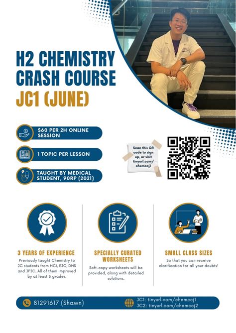 Jc1 Chemistry Crash Coursetuition June 2024 Hobbies And Toys Books