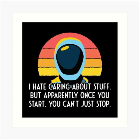 Murderbot Diaries Secunit Cares Art Print For Sale By Jutulen Redbubble