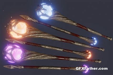 Pbr Magic Staff Unity Asset V11 Gfxfather