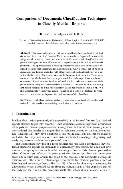 Pdf Comparison Of Documents Classification Techniques To Classify