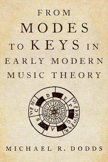 From Modes To Keys In Early Modern Music Theory Music Books