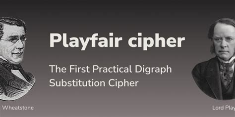 what is playfair cipher encryption algorithm dev community