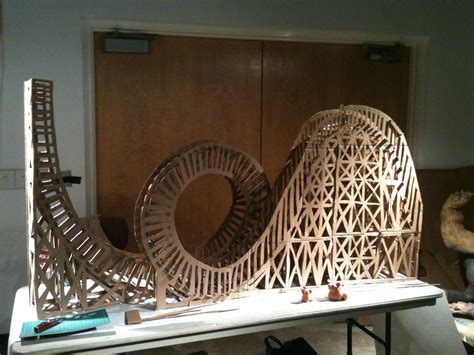 Popsicle Stick Roller Coaster