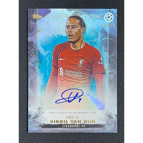 2023 24 Topps Inception Virgil Van Dijk 49 Autograph Shopee Thailand