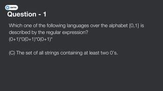 Theory Of Computation Notes Introduction And Mcq Points PPT