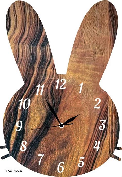 Wooden Rabbit Wall Clock At Rs Wooden Wall Clock In Vadakku Valliyur Id