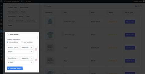 Product Table Builder Woocommerce Marketplace