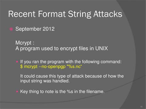 ppt format string attacks powerpoint presentation free download id