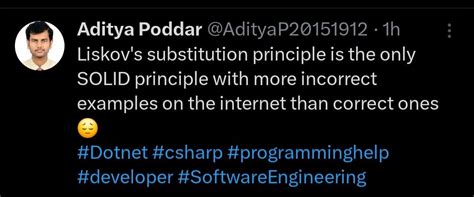 Aditya Poddar On Linkedin Solidprinciples Objectorientedprogramming