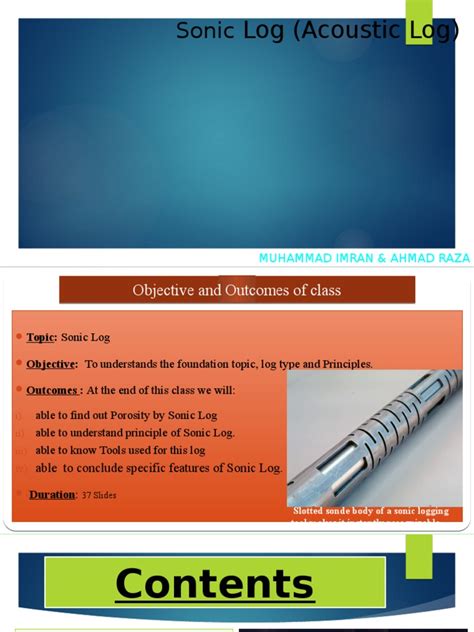 Sonic Log Revised Pdf Porosity Sound