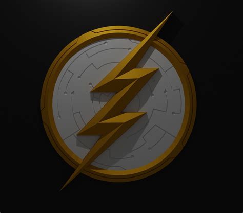 The Flash Emblem Season 8 3d Model 3d Printable Cgtrader