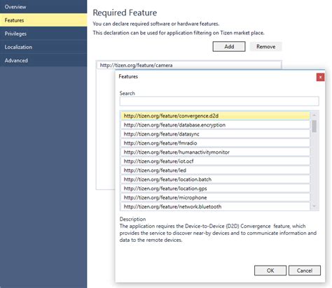 manifest editor tizen docs