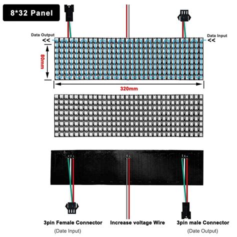 1PCS 5PCS DC5V WS2812B Individually Addressable Digital Flexible LED Panel RGB Matrix Screen