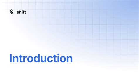 introduction shift defi documentation