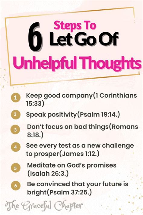 How To Let Go Of Unhelpful Thoughts The Graceful Chapter