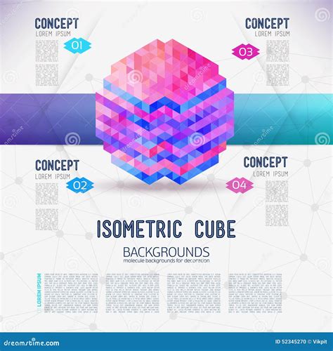 Abstract Concept Isometric Cube Stock Vector Illustration Of Concept