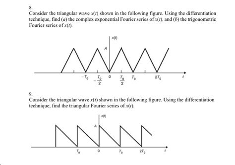 Solved 8 Consider The Triangular Wave Xt Shown In The