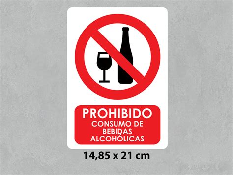 Señal Prohibido Consumo De Bebidas Alcohólicas Oedim Decor