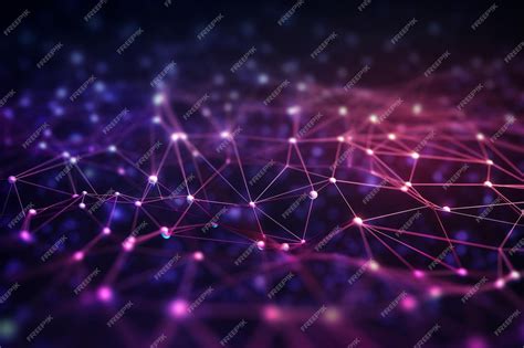 premium ai image decentralized network nodes connections pathway