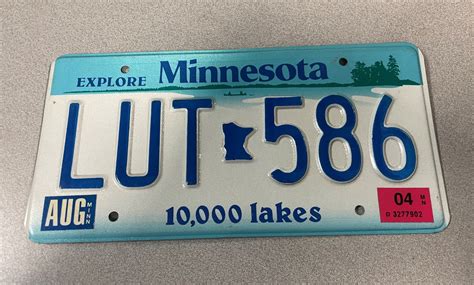 Early 2000s Minnesota 10000 Lakes License Plate Single Plate Ebay