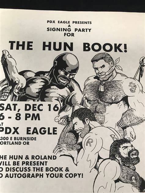 Poster By The Hun Bill Schmeling For Pdx Eagle Portland Book Signing