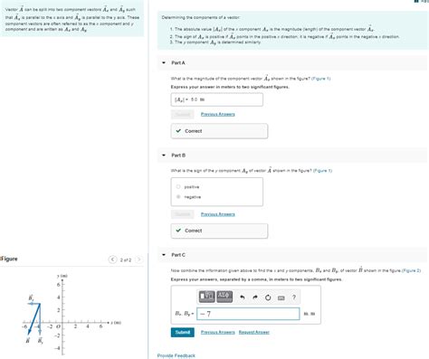 Solved Rey Vector A Can Be Split Into Two Component Vectors Chegg Com