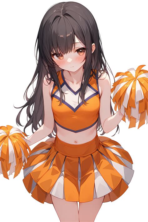 Orange Cheerleader R Animeblush