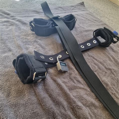 Black Ultra Quality Self Bondage Restraint System Segufix Style Locks