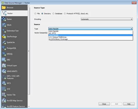 File Gdb Source Type Ignored When Adding A File Geodatabase · Issue