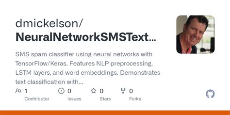github dmickelson neuralnetworksmstextclassifier sms spam classifier using neural networks