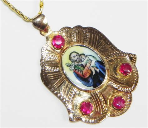18 Kt Gold Pendant 1 00 Ct Ruby Catawiki