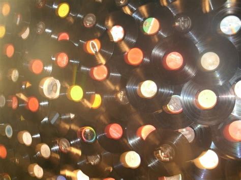 Retail Space With Array Of Records And Light