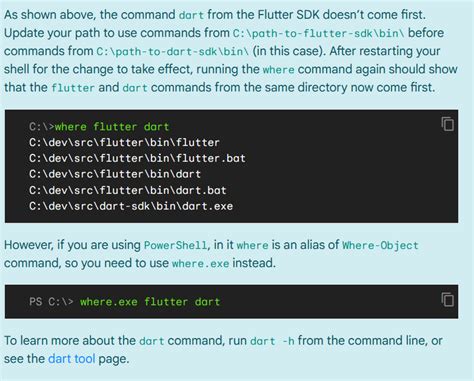 Cdevsrcdart Sdkbindartexe Not Existing · Issue 9410 · Flutterwebsite · Github