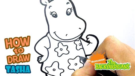 How To Draw Tasha Drawing The Backyardigans Youtube