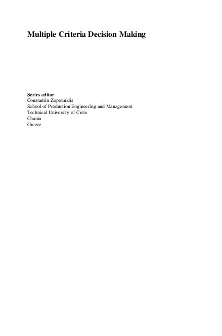 Pdf The Use Of The Analytic Network Process For The Analysis Of