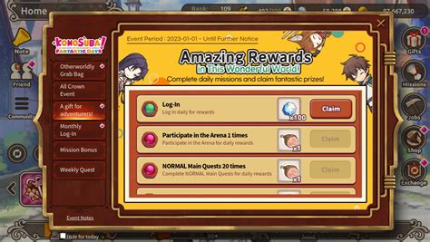 The Different Claim Buttons In The Event Tab Has Been Half Bugged For