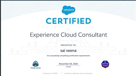 Sai V On Linkedin Salesforce Experiencecloud Trailhead Certification Skillup
