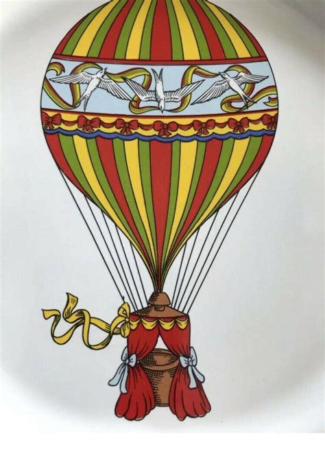 Rare Vintage Tiffany And Co Hot Air Balloon Salad Dessert Appetizer