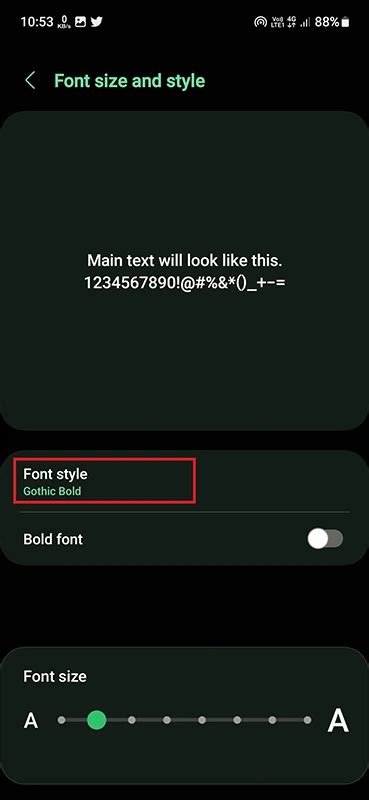 How To Change Font On Samsung Phones Style Size Color