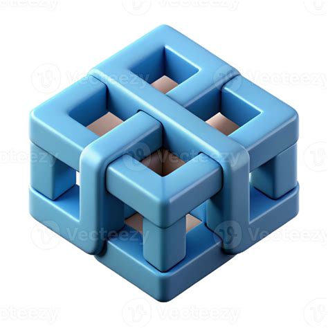 Impressive Energetic Futuristic Interlocking Geometric Squares Crisp Edges Flat Color Palette