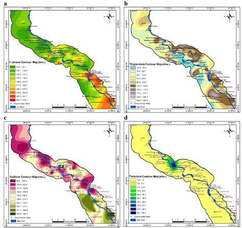Iso Concentration Maps Showing Spatial Variation In A Ca B Mg C Na Download Scientific