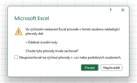 Nová kontrola převodu dat v Excelu UmímExcel cz