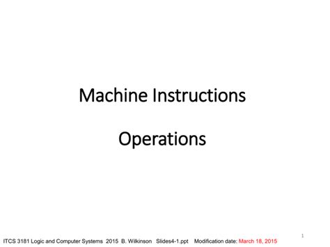 Machine Instructionsassembly Language